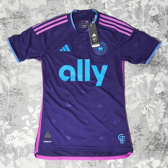 adidas | Shirts | Adidas Charlotte Fc Authentic Soccer Jersey Purple ...